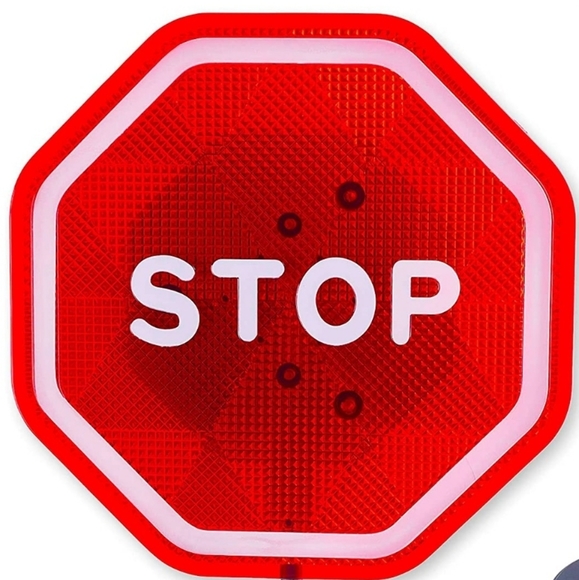 Accents | New Flashing Led Stop Sign | Poshmark